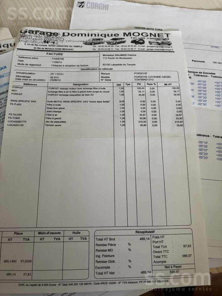 Balts Porsche Cayenne 2011 Daugavpils, ar dzinēja tilpumu 3.00 L un nobraukumu 245 tūkst. km par 15200 €, foto 14 vietnē AUTOMOTO.COM.LV