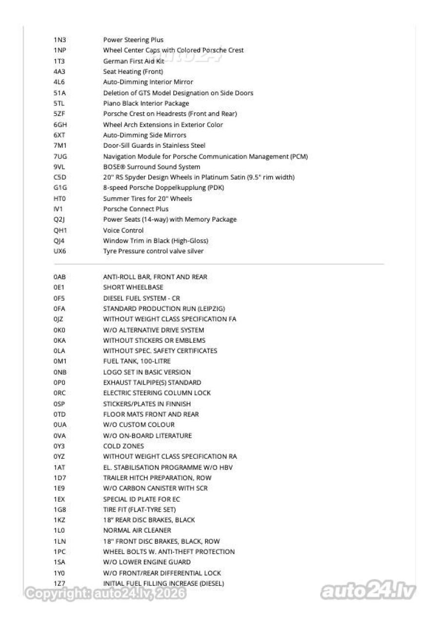 Белый Порше Каен 2017 в Таллин, объемом двигателя 3.00 л и пробегом 194 тыс. км за 27990 €, фото 15 на AUTOMOTO.COM.LV