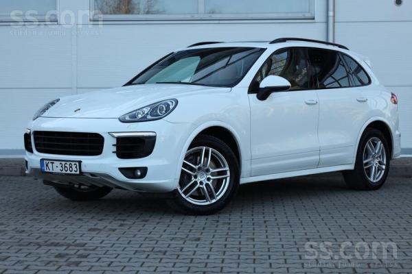 White Porsche Cayenne 2017 in Riga, with an engine capacity of 3.00 L and mileage of 0 thousand km for 19995 €, photo 1 on AUTOMOTO.COM.LV