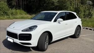 Balts Porsche Cayenne 2019 Viļņa, ar dzinēja tilpumu 3.00 L un nobraukumu 53 tūkst. km par 44000 €, foto  vietnē AUTOMOTO.COM.LV