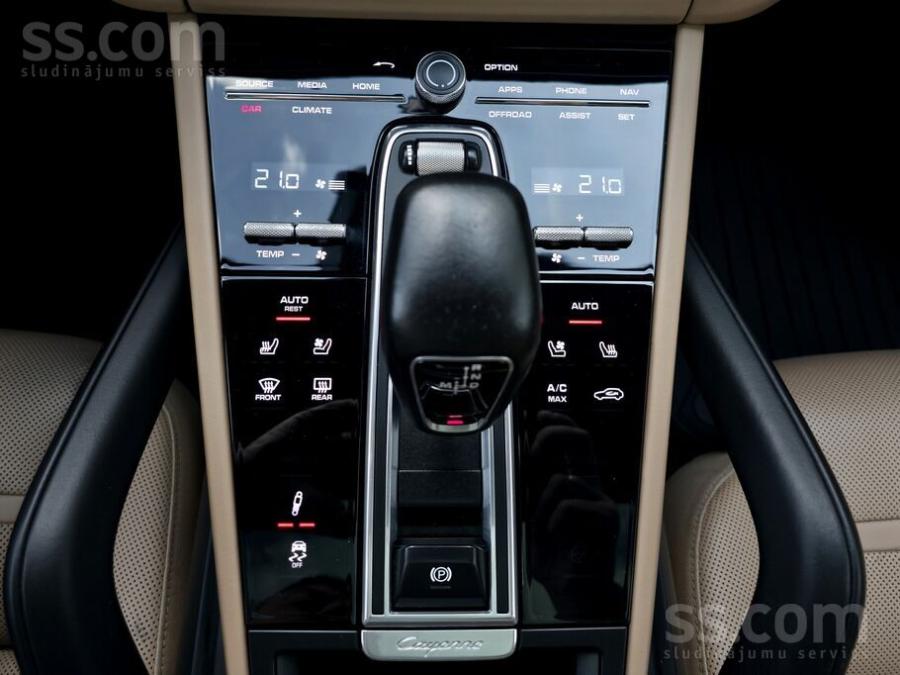 White Porsche Cayenne 2019 in Riga, with an engine capacity of 2.90 L and mileage of 293 thousand km for 39799 €, photo 19 on AUTOMOTO.COM.LV
