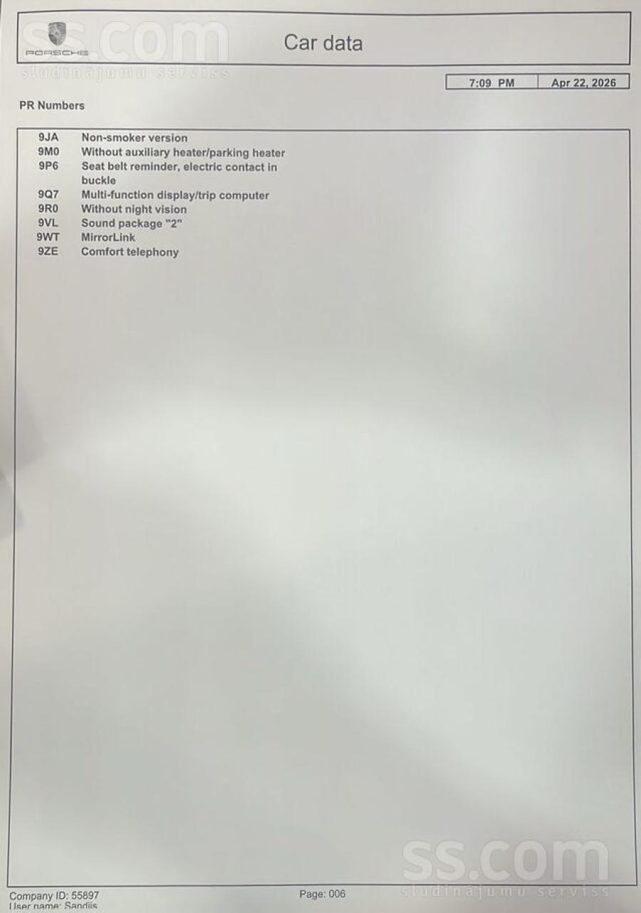 Balts Porsche Cayenne 2023 Rīga, ar dzinēja tilpumu 4.00 L un nobraukumu 40 tūkst. km par 92320 €, foto 18 vietnē AUTOMOTO.COM.LV