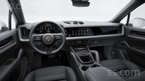 White Porsche Cayenne 2025 in Riga, with an engine capacity of 3.00 L and mileage of 13 thousand km for 98000 €, photo 9 on AUTOMOTO.COM.LV