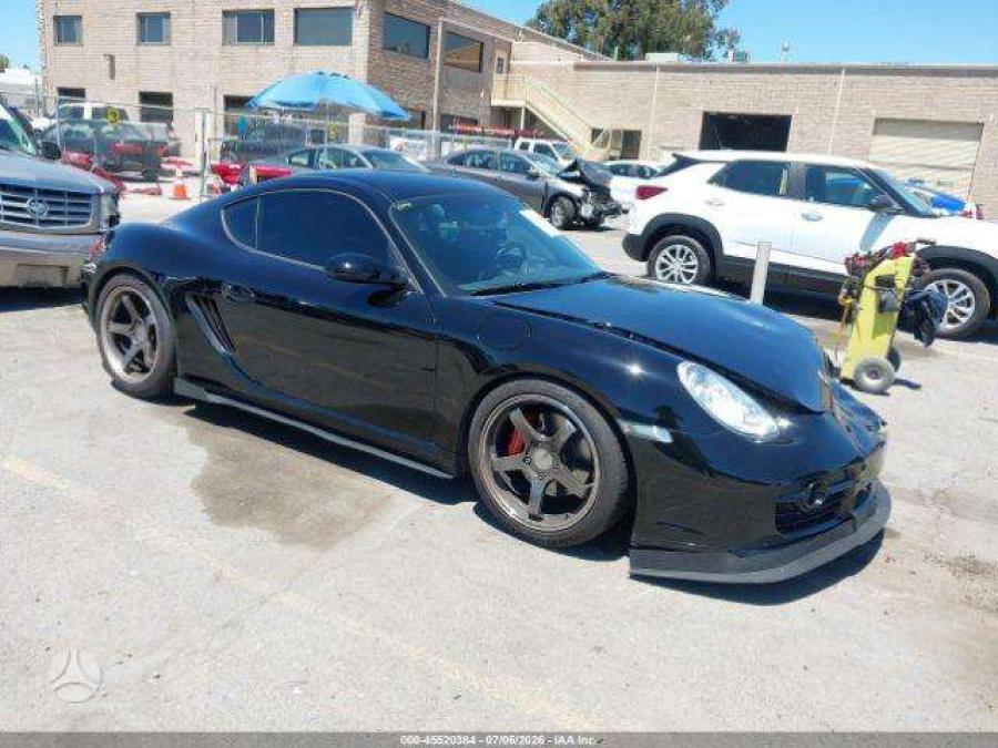 Black Porsche Cayman 2007 in Klaipeda, with an engine capacity of 3.39 L and mileage of 101 thousand km for 11000 €, photo 1 on AUTOMOTO.COM.LV