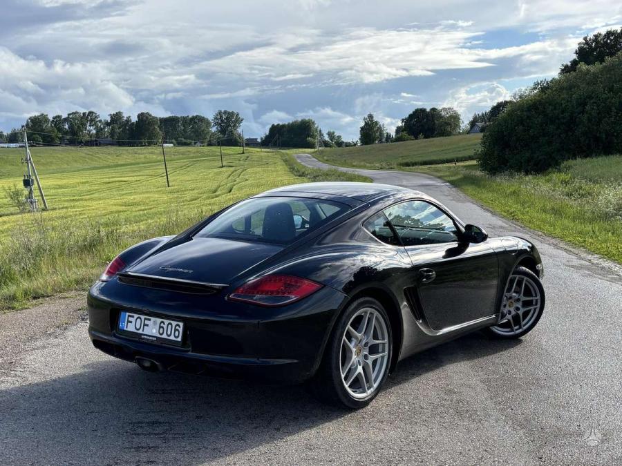 Black Porsche Cayman 2009 in Vilnius, with an engine capacity of 2.89 L and mileage of 64 thousand km for 29500 €, photo 4 on AUTOMOTO.COM.LV