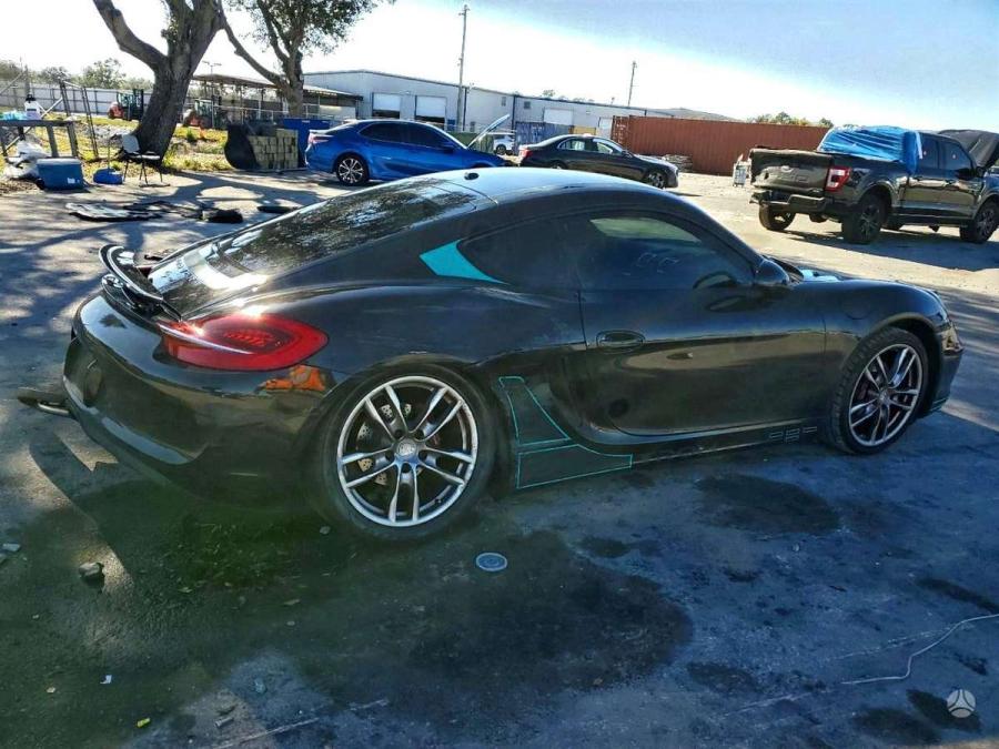 Black Porsche Cayman 2014 in Vilnius, with an engine capacity of 2.71 L and mileage of 170 thousand km for 16200 €, photo 4 on AUTOMOTO.COM.LV