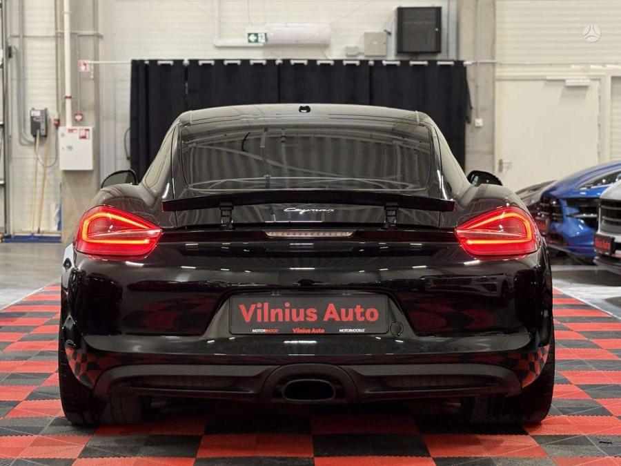Black Porsche Cayman 2014 in Vilnius, with an engine capacity of 2.71 L and mileage of 148 thousand km for 32550 €, photo 6 on AUTOMOTO.COM.LV