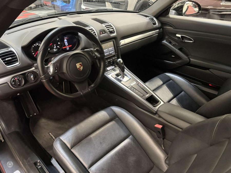 Black Porsche Cayman 2014 in Vilnius, with an engine capacity of 2.71 L and mileage of 148 thousand km for 32550 €, photo 11 on AUTOMOTO.COM.LV