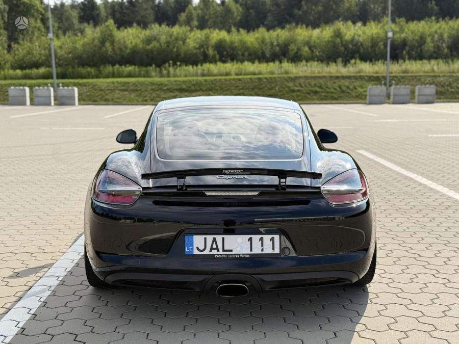 Black Porsche Cayman 2015 in Vilnius, with an engine capacity of 2.71 L and mileage of 75 thousand km for 35000 €, photo 7 on AUTOMOTO.COM.LV