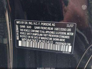 Black Porsche Cayman 2018 in Klaipeda, with an engine capacity of 2.00 L and mileage of 70 thousand km for 23900 €, photo 9 on AUTOMOTO.COM.LV