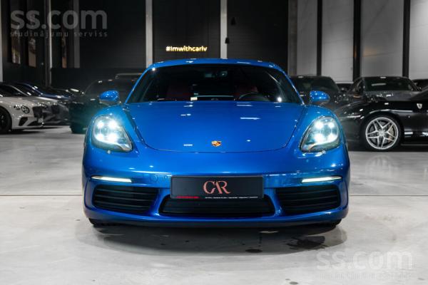 Blue Porsche Cayman 2019 in Riga, with an engine capacity of 2.00 L and mileage of 78 thousand km for 55000 €, photo 2 on AUTOMOTO.COM.LV