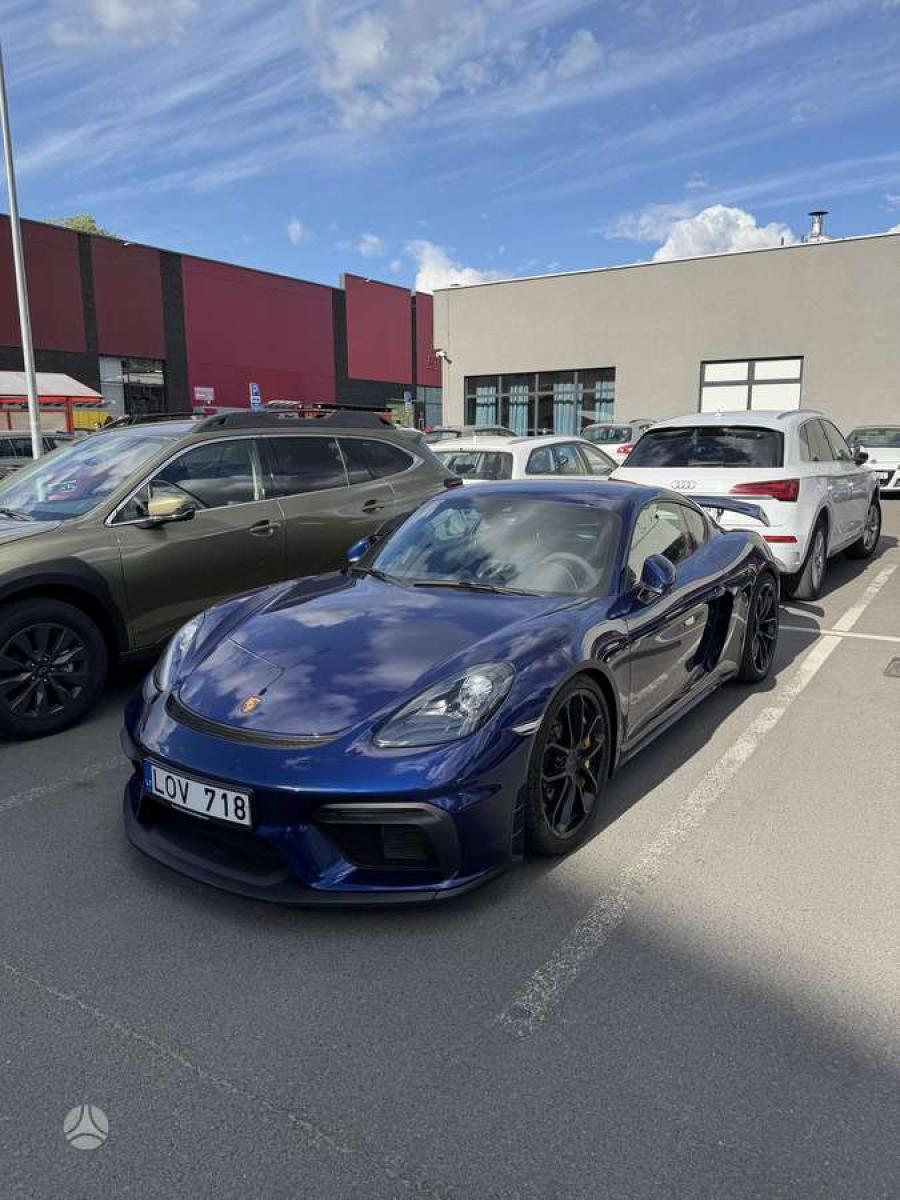Blue Porsche Cayman 2022 in Vilnius, with an engine capacity of 4.00 L and mileage of 21 thousand km for 118999 €, photo 4 on AUTOMOTO.COM.LV