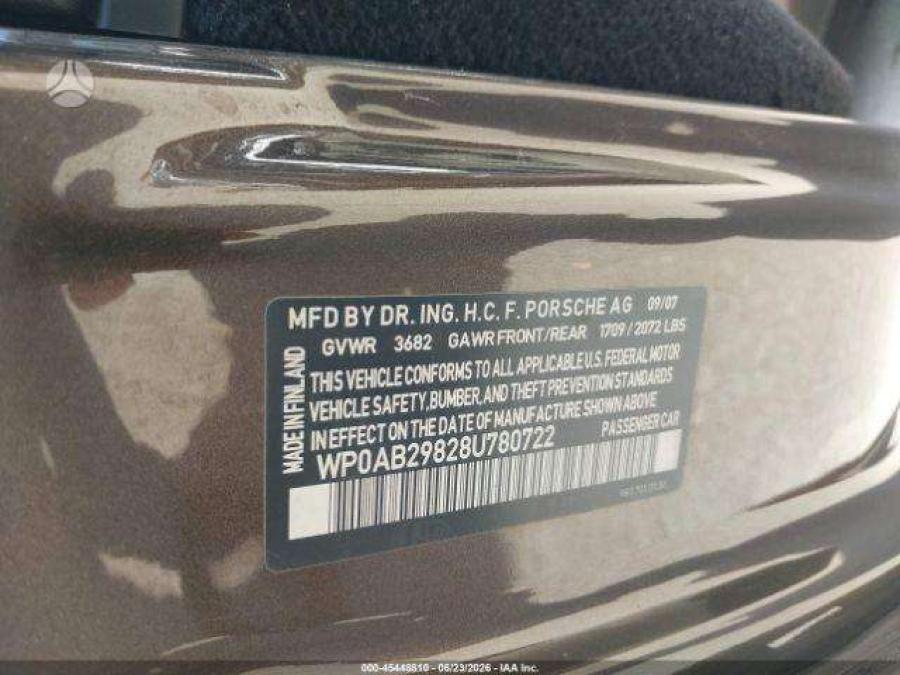Brūns Porsche Cayman 2008 Klaipėda, ar dzinēja tilpumu 3.40 L un nobraukumu 164 tūkst. km par 8300 €, foto 12 vietnē AUTOMOTO.COM.LV