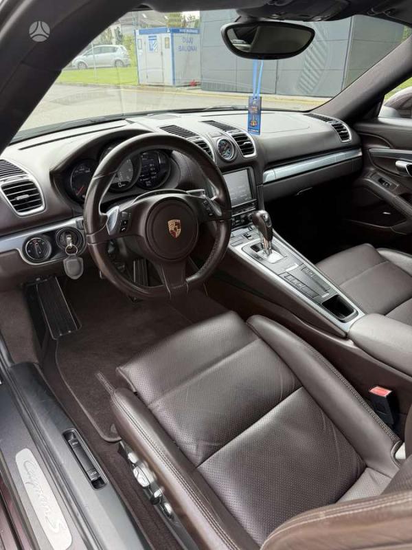 Brown Porsche Cayman 2014 in Vilnius, with an engine capacity of 3.44 L and mileage of 96 thousand km for 42000 €, photo 7 on AUTOMOTO.COM.LV