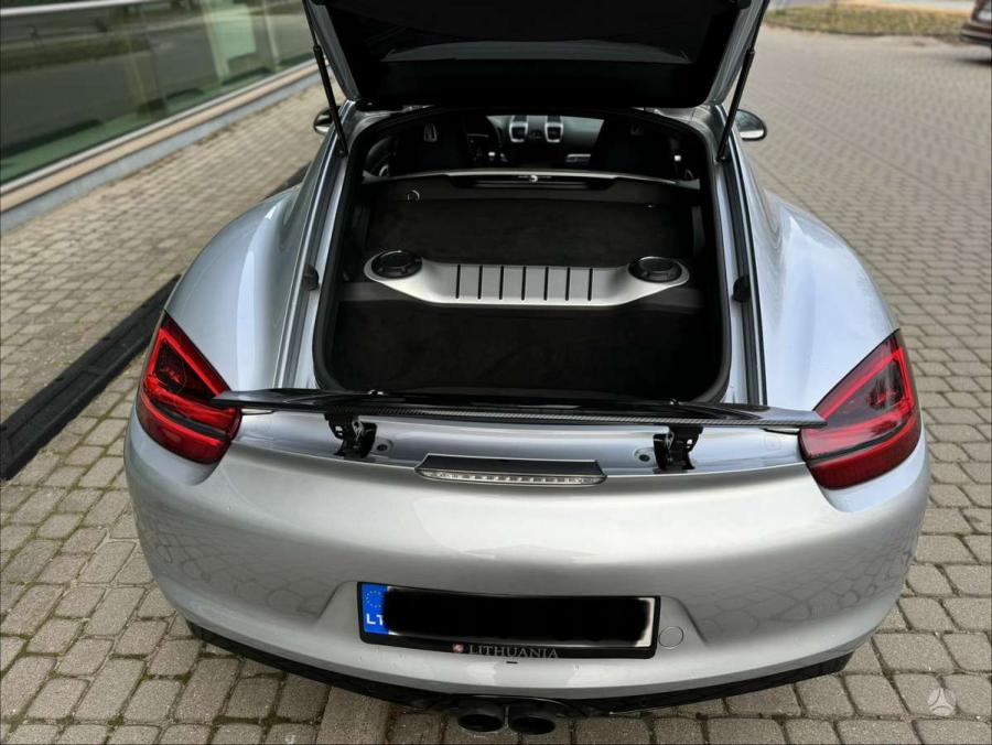 Grey Porsche Cayman 2015 in Klaipeda, with an engine capacity of 2.71 L and mileage of 58 thousand km for 32500 €, photo 12 on AUTOMOTO.COM.LV