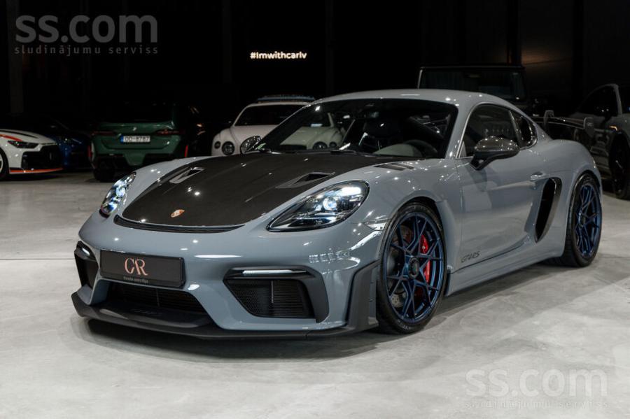 Grey Porsche Cayman 2022 in Riga, with an engine capacity of 4.00 L and mileage of 9 thousand km for 155000 €, photo 1 on AUTOMOTO.COM.LV