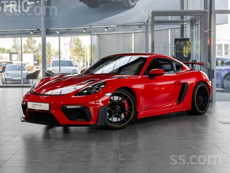 Red Porsche Cayman 2026 in Riga, with an engine capacity of 4.00 L and mileage of 4 thousand km for 147000 €, photo 1 on AUTOMOTO.COM.LV