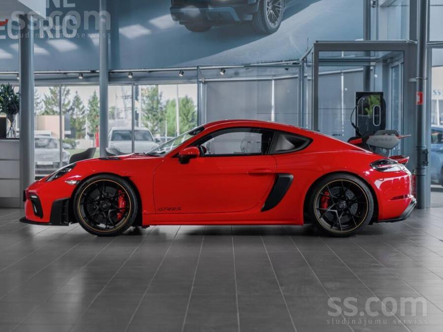 Red Porsche Cayman 2026 in Riga, with an engine capacity of 4.00 L and mileage of 4 thousand km for 147000 €, photo 3 on AUTOMOTO.COM.LV
