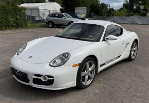 White Porsche Cayman 2008 in Panevezys, with an engine capacity of 3.39 L and mileage of 149 thousand km for 19900 €, photo  on AUTOMOTO.COM.LV