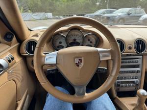 White Porsche Cayman 2008 in Panevezys, with an engine capacity of 3.39 L and mileage of 149 thousand km for 19900 €, photo 8 on AUTOMOTO.COM.LV