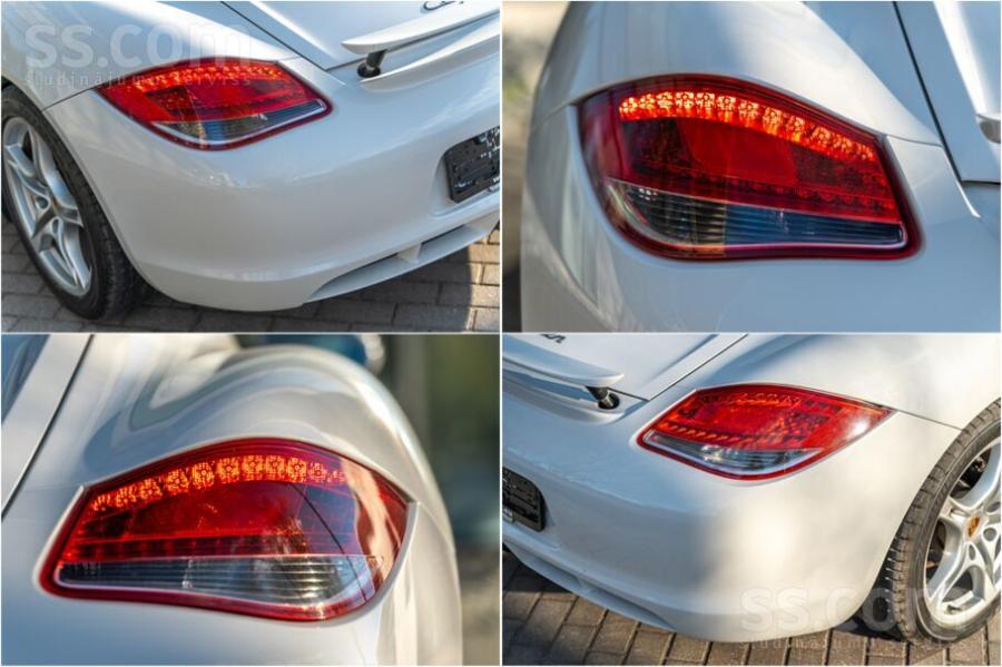 White Porsche Cayman 2009 in Riga, with an engine capacity of 2.90 L and mileage of 44 thousand km for 31000 €, photo 17 on AUTOMOTO.COM.LV