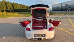 White Porsche Cayman 2010 in Vilnius, with an engine capacity of 3.44 L and mileage of 141 thousand km for 37900 €, photo 16 on AUTOMOTO.COM.LV