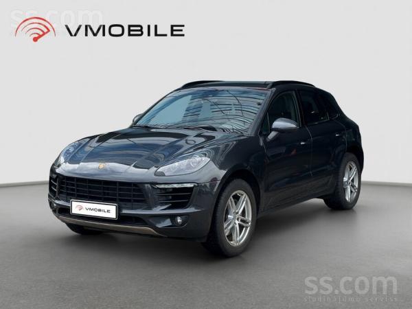 Black Porsche Macan 2016 in Riga, with an engine capacity of 2.00 L and mileage of 117 thousand km for 26990 €, photo 1 on AUTOMOTO.COM.LV