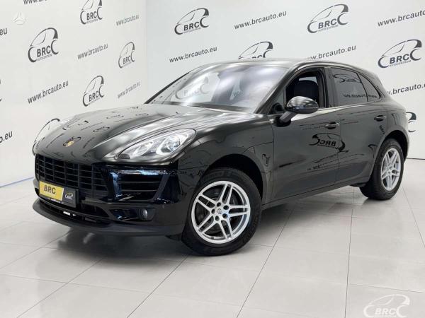 Black Porsche Macan 2017 in Vilnius, with an engine capacity of 1.98 L and mileage of 141 thousand km for 22900 €, photo 1 on AUTOMOTO.COM.LV