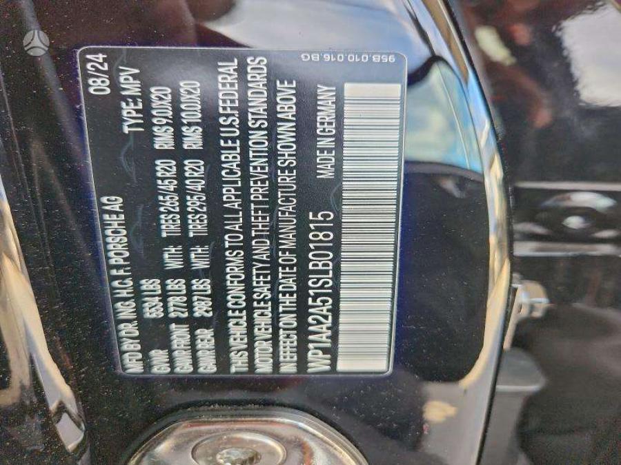 Melns Porsche Macan 2025 Klaipėda, ar dzinēja tilpumu 1.98 L un nobraukumu 10 tūkst. km par 22000 €, foto 27 vietnē AUTOMOTO.COM.LV