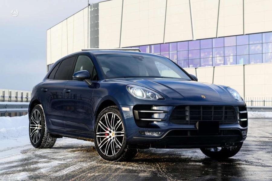 Blue Porsche Macan 2015 in Vilnius, with an engine capacity of 3.60 L and mileage of 159 thousand km for 26500 €, photo 3 on AUTOMOTO.COM.LV