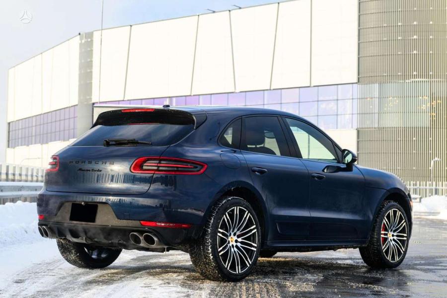 Blue Porsche Macan 2015 in Vilnius, with an engine capacity of 3.60 L and mileage of 159 thousand km for 26500 €, photo 7 on AUTOMOTO.COM.LV