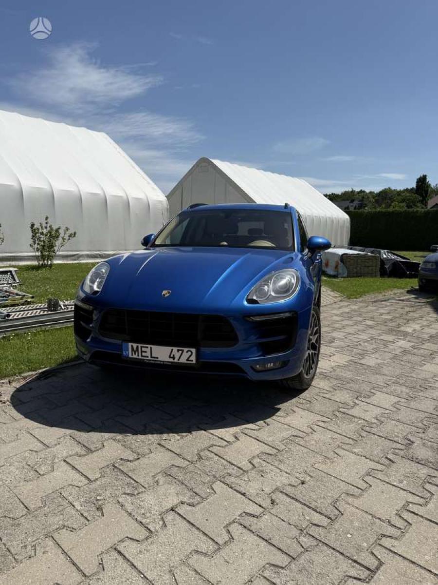 Zils Porsche Macan 2015 Kauņa, ar dzinēja tilpumu 3.00 L un nobraukumu 203 tūkst. km par 19200 €, foto 1 vietnē AUTOMOTO.COM.LV