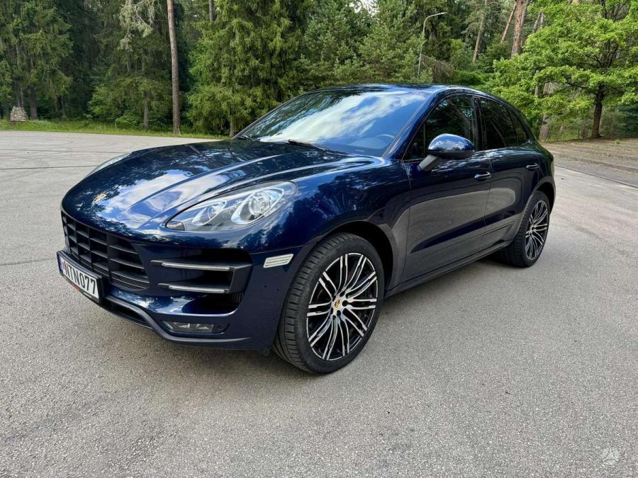 Blue Porsche Macan 2015 in Kaunas, with an engine capacity of 3.60 L and mileage of 166 thousand km for 23500 €, photo 4 on AUTOMOTO.COM.LV