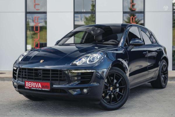 Blue Porsche Macan 2015 in Vilnius, with an engine capacity of 2.97 L and mileage of 333 thousand km for 18900 €, photo 1 on AUTOMOTO.COM.LV