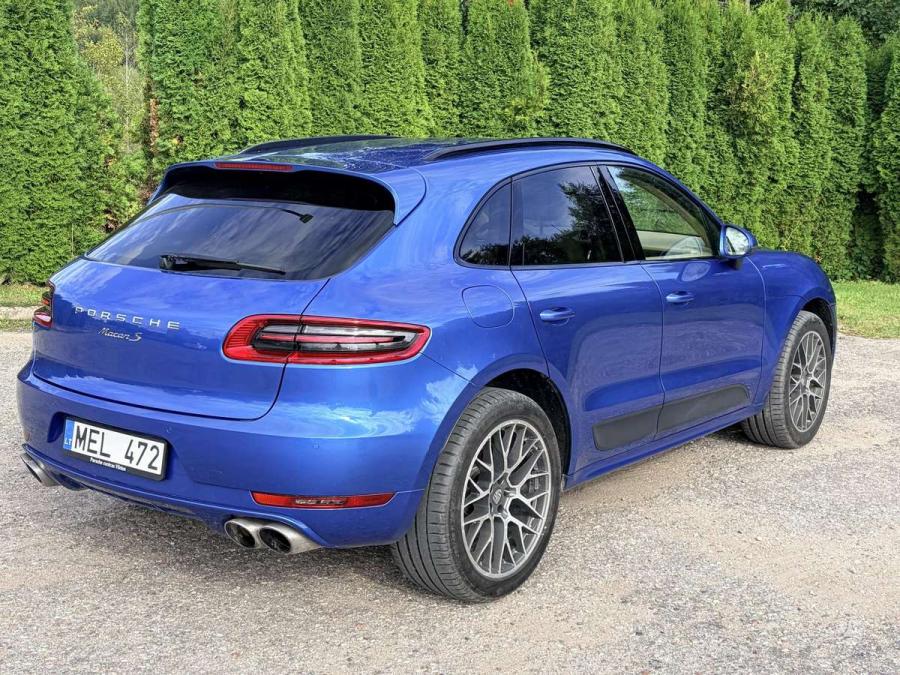 Blue Porsche Macan 2015 in Telschi, with an engine capacity of 3.00 L and mileage of 212 thousand km for 19450 €, photo 3 on AUTOMOTO.COM.LV