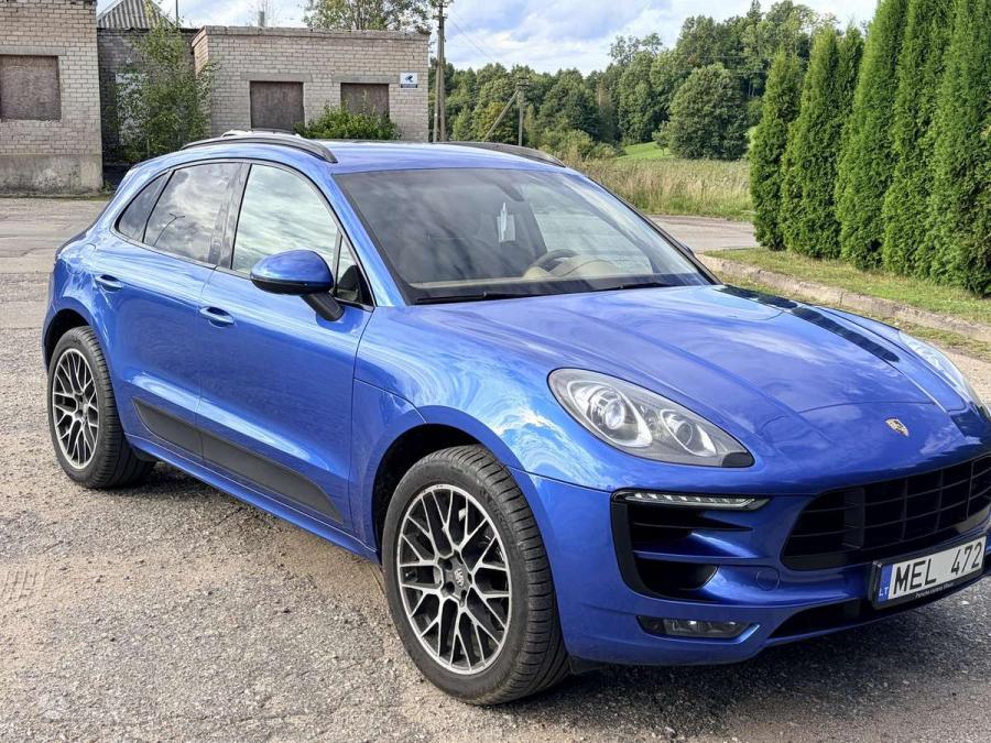 Blue Porsche Macan 2015 in Telschi, with an engine capacity of 3.00 L and mileage of 212 thousand km for 19450 €, photo 5 on AUTOMOTO.COM.LV