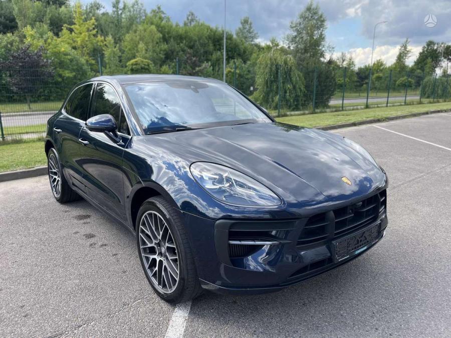 Zils Porsche Macan 2019 Viļņa, ar dzinēja tilpumu 3.00 L un nobraukumu 273 tūkst. km par 28399 €, foto 1 vietnē AUTOMOTO.COM.LV