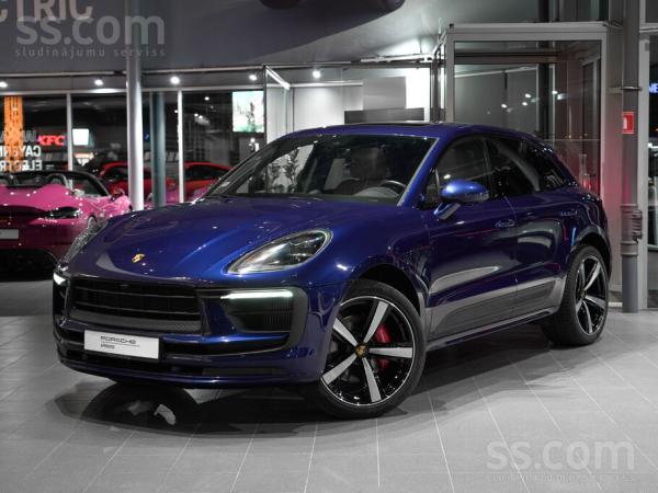 Zils Porsche Macan 2022 Rīga, ar dzinēja tilpumu 3.00 L un nobraukumu 65 tūkst. km par 67900 €, foto 1 vietnē AUTOMOTO.COM.LV
