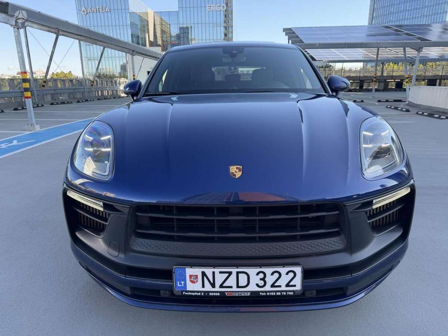 Blue Porsche Macan 2022 in Vilnius, with an engine capacity of 2.89 L and mileage of 55 thousand km for 52000 €, photo 14 on AUTOMOTO.COM.LV