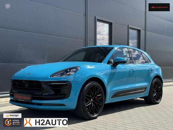 Blue Porsche Macan 2022 in Vilnius, with an engine capacity of 2.89 L and mileage of 30 thousand km for 74990 €, photo 1 on AUTOMOTO.COM.LV