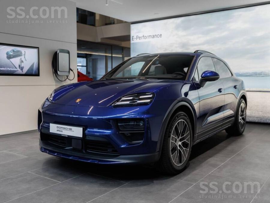 Blue Porsche Macan 2026 in Riga, with an engine capacity of 3.00 L and mileage of 1 thousand km for 90700 €, photo 1 on AUTOMOTO.COM.LV