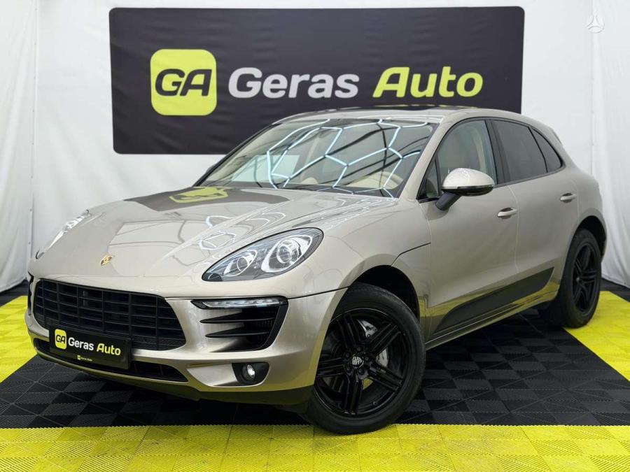 Brown Porsche Macan 2017 in Vilnius, with an engine capacity of 3.00 L and mileage of 82 thousand km for 27300 €, photo 1 on AUTOMOTO.COM.LV