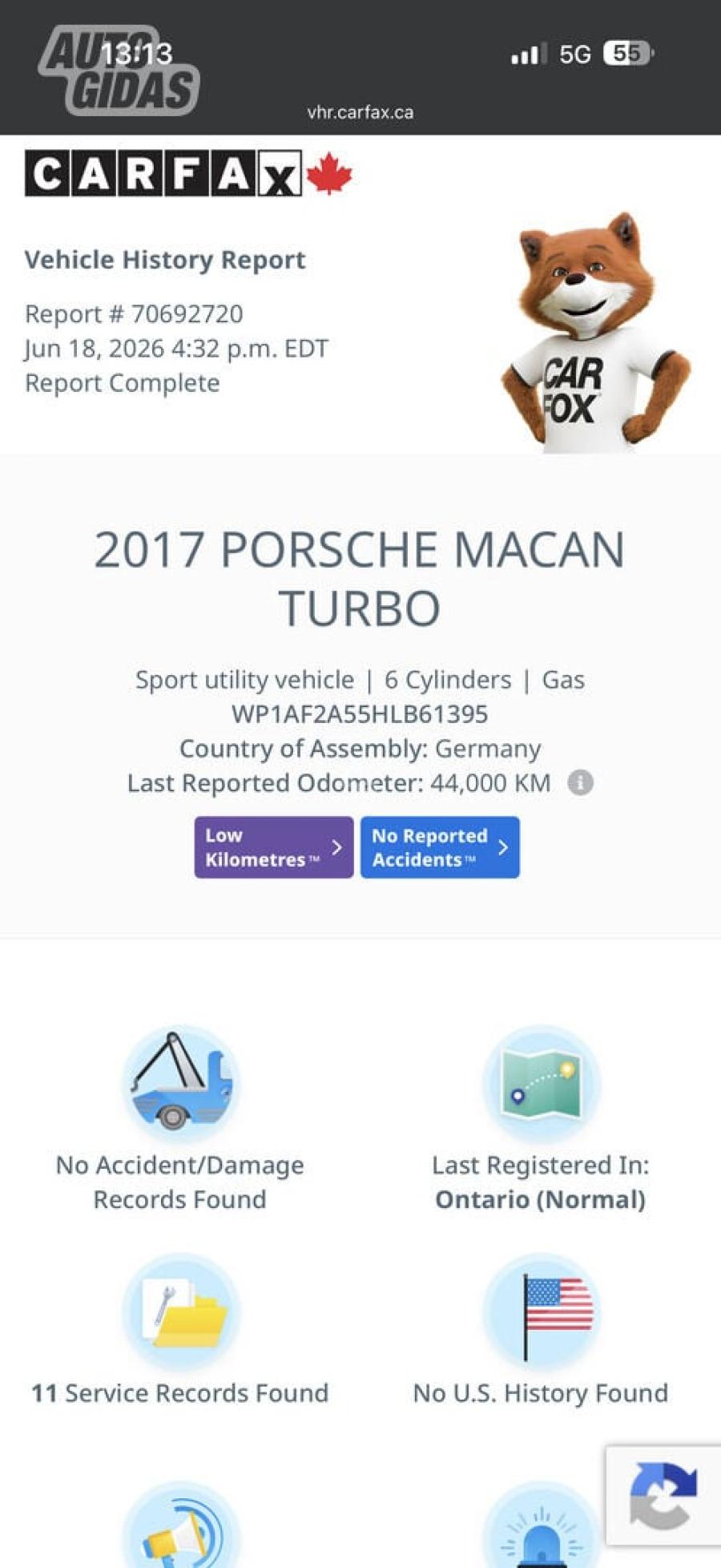 Porsche Macan 2017 in Vilnius, with an engine capacity of 3.60 L and mileage of 44 thousand km for 42500 €, photo 14 on AUTOMOTO.COM.LV