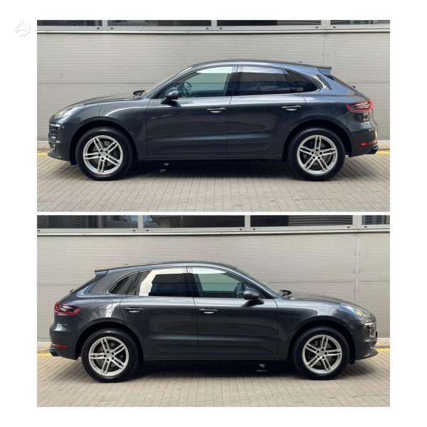 Grey Porsche Macan 2017 in Vilnius, with an engine capacity of 1.98 L and mileage of 141 thousand km for 22900 €, photo 9 on AUTOMOTO.COM.LV