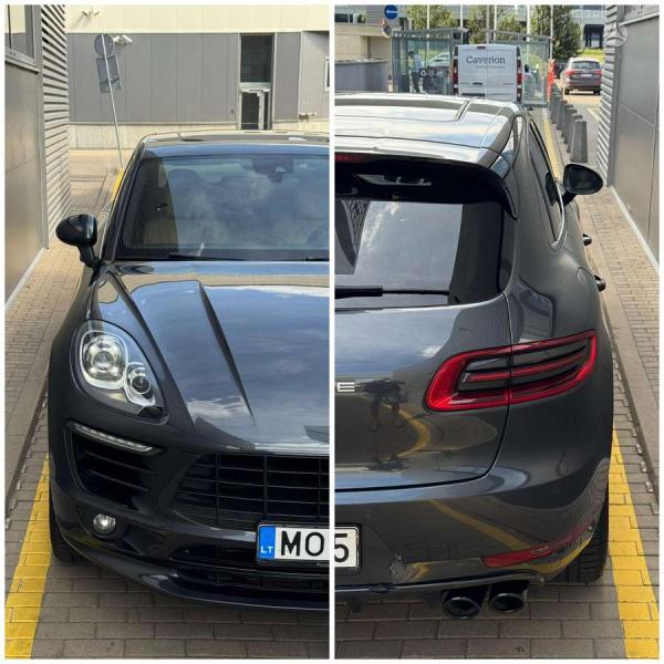 Grey Porsche Macan 2017 in Vilnius, with an engine capacity of 1.98 L and mileage of 141 thousand km for 22900 €, photo 11 on AUTOMOTO.COM.LV