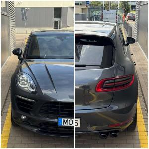 Grey Porsche Macan 2017 in Vilnius, with an engine capacity of 1.98 L and mileage of 141 thousand km for 22900 €, photo 11 on AUTOMOTO.COM.LV