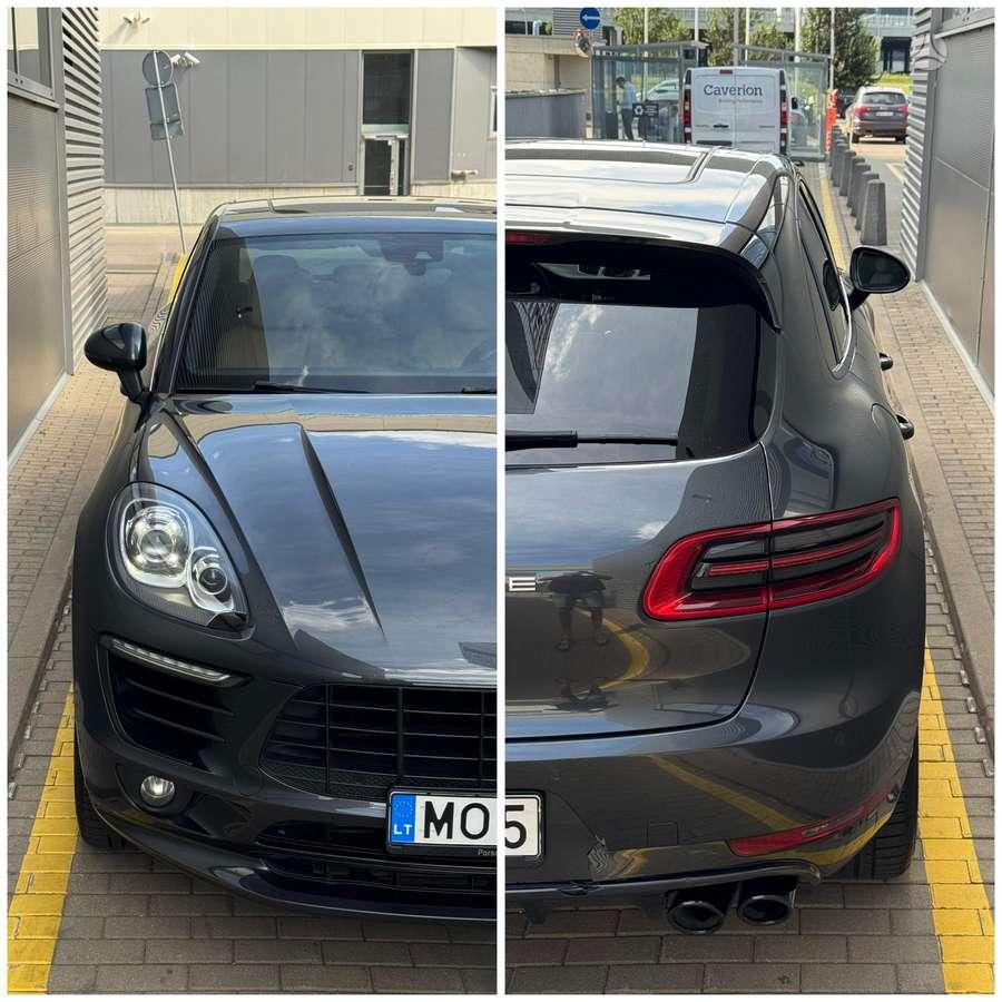 Grey Porsche Macan 2017 in Vilnius, with an engine capacity of 1.98 L and mileage of 141 thousand km for 22900 €, photo 11 on AUTOMOTO.COM.LV