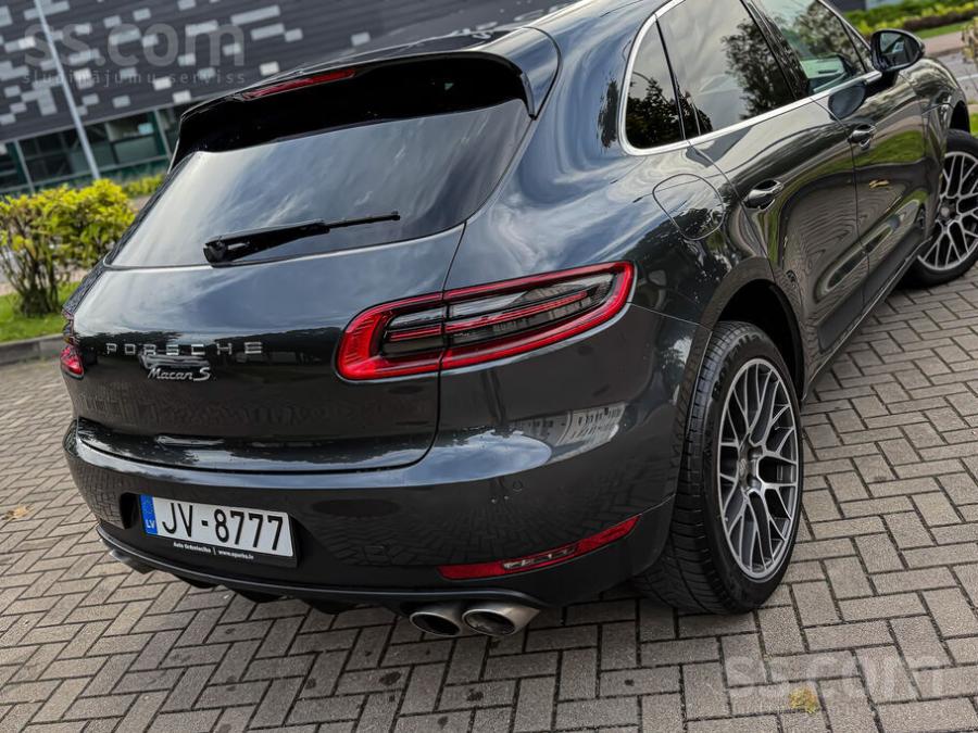 Pelēks Porsche Macan 2017 Jelgava, ar dzinēja tilpumu 3.00 L un nobraukumu 181 tūkst. km par 28900 €, foto 14 vietnē AUTOMOTO.COM.LV