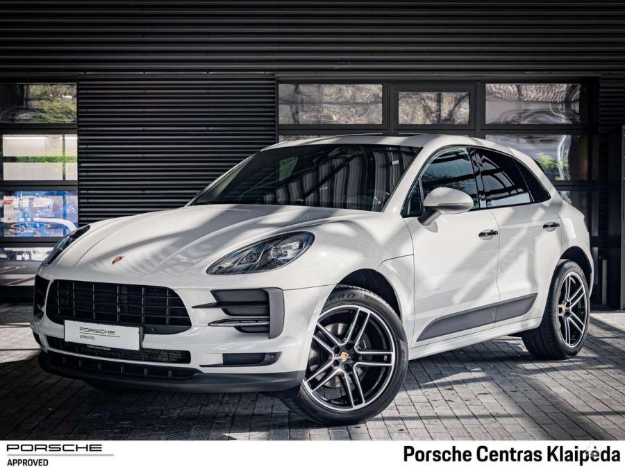 Grey Porsche Macan 2020 in Klaipeda, with an engine capacity of 1.98 L and mileage of 57 thousand km for 45911 €, photo 1 on AUTOMOTO.COM.LV