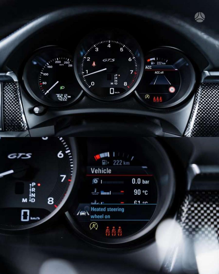 Grey Porsche Macan 2023 in Vilnius, with an engine capacity of 2.99 L and mileage of 76 thousand km for 72000 €, photo 20 on AUTOMOTO.COM.LV